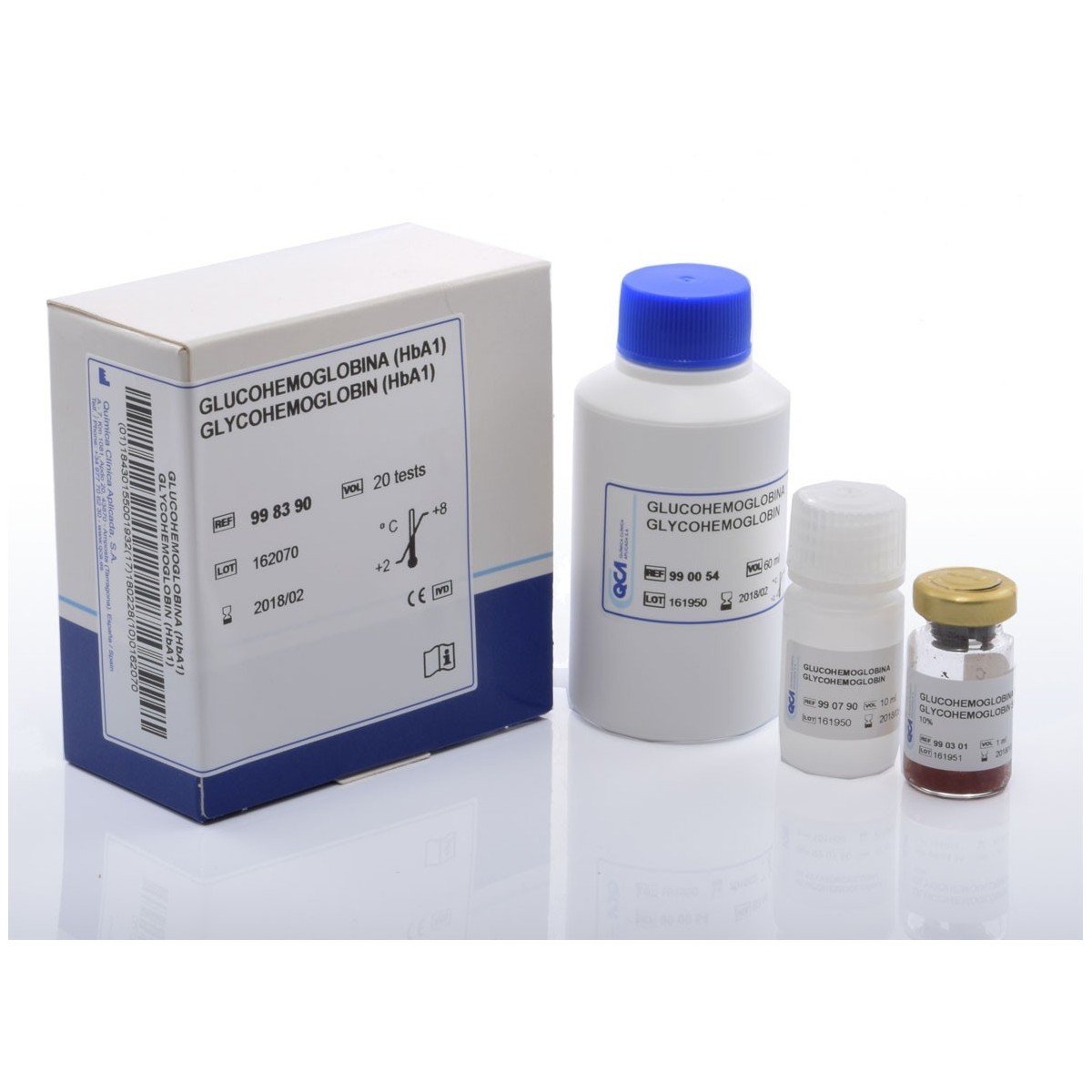 GLYCOHEMOGLOBIN (HbA1), 20 tests