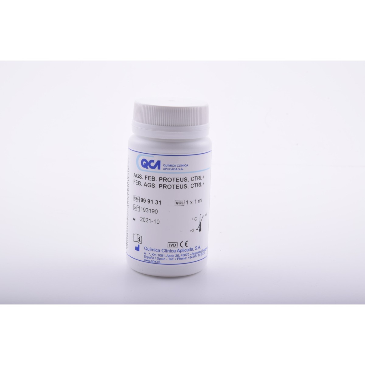 ANTÍGENOS FEBRILES: CONTROL POSITIVO PROTEUS, 1 x 1 mL